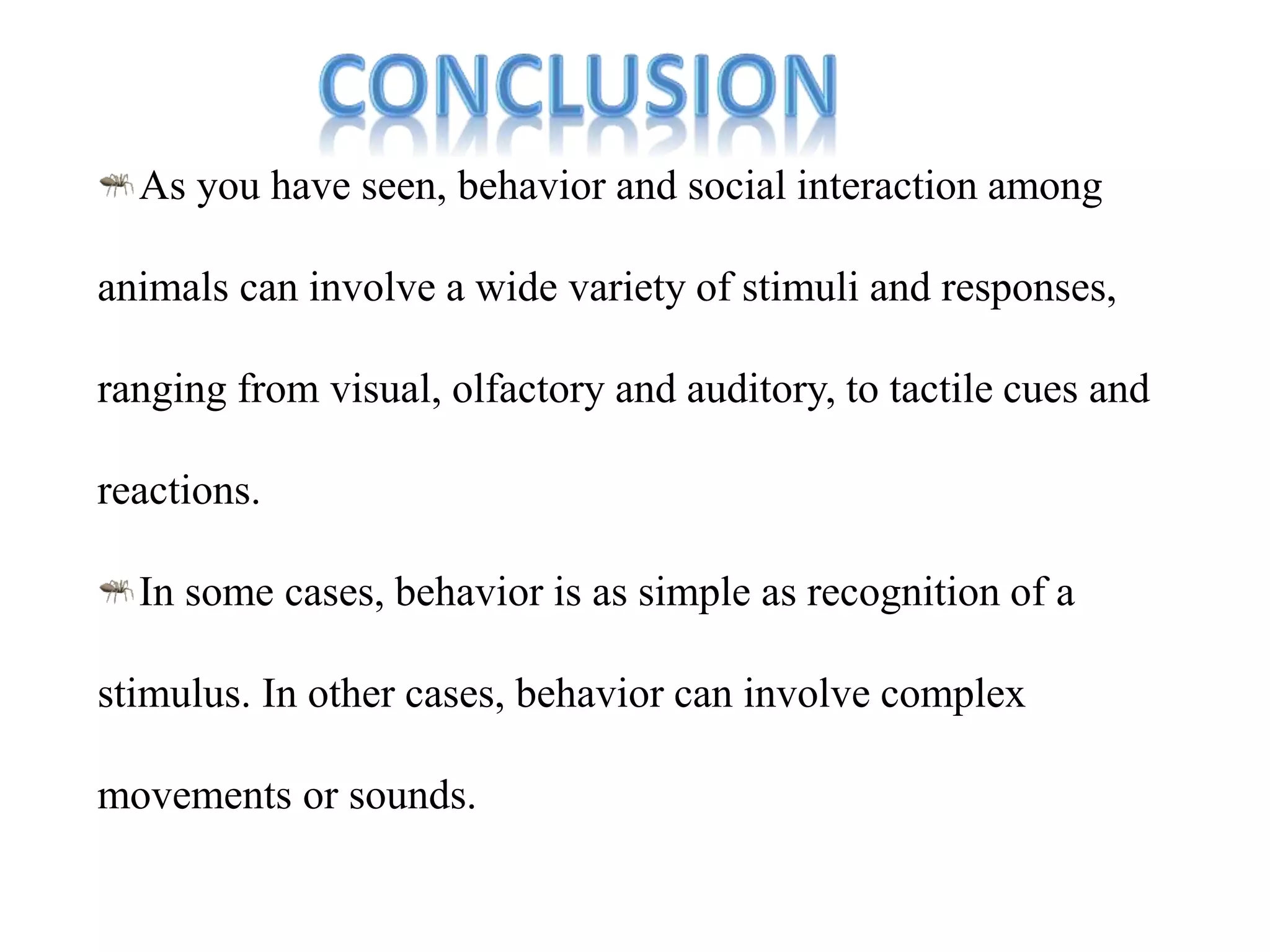 Animal behaviour | PPT