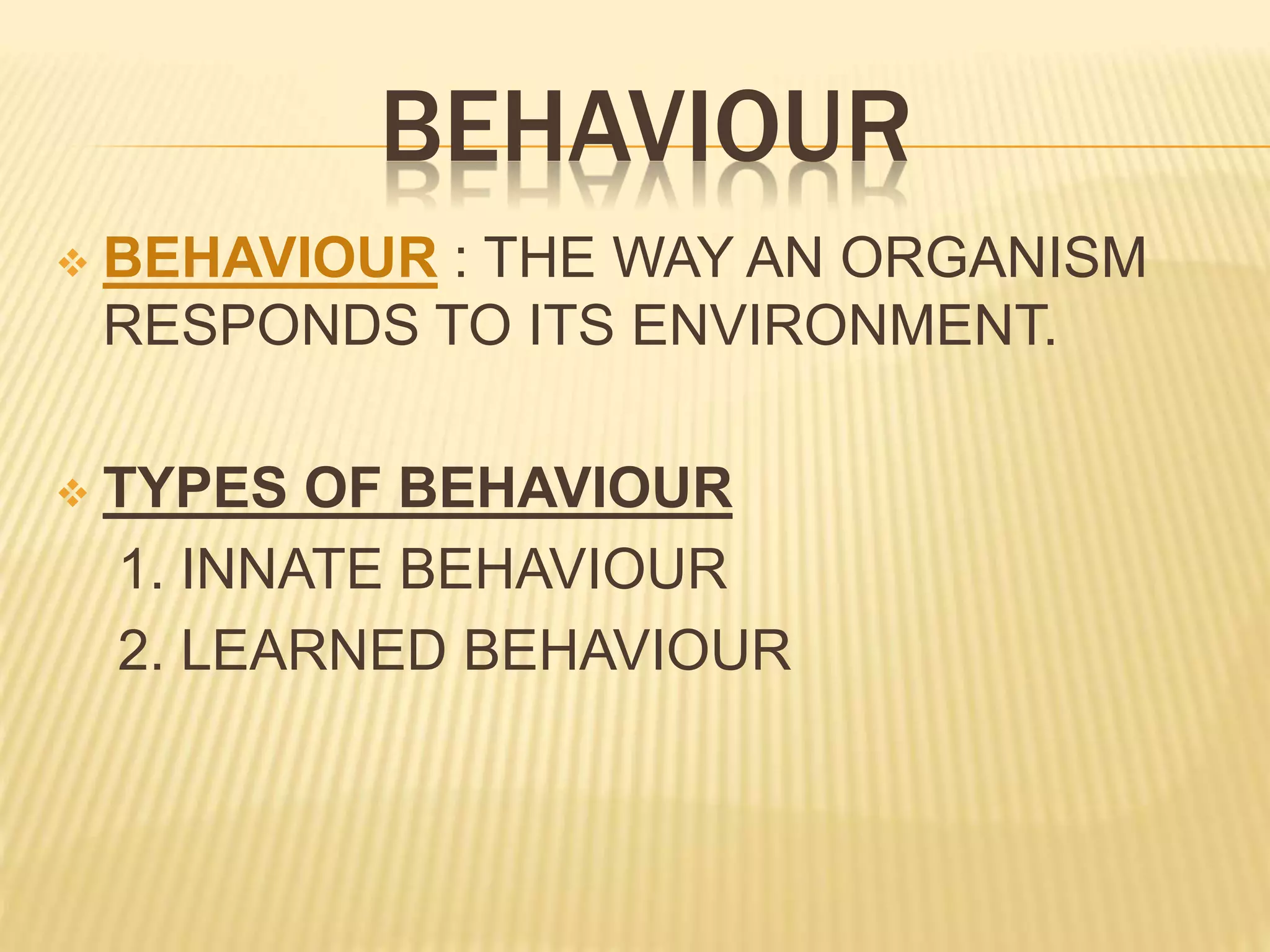 Animal Behaviour.pptx | Biological Sciences | Science