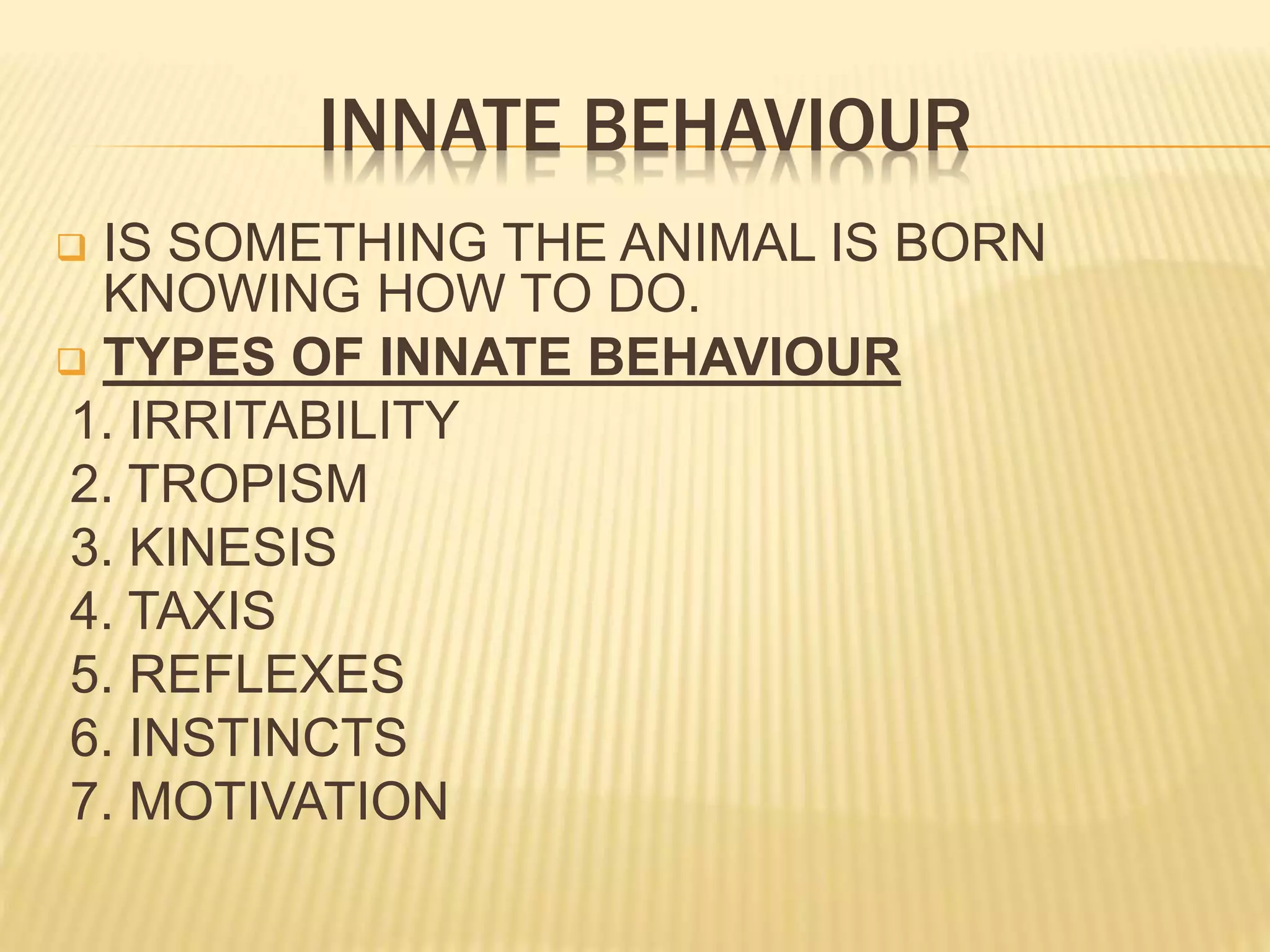 Animal Behaviour.pptx | Biological Sciences | Science