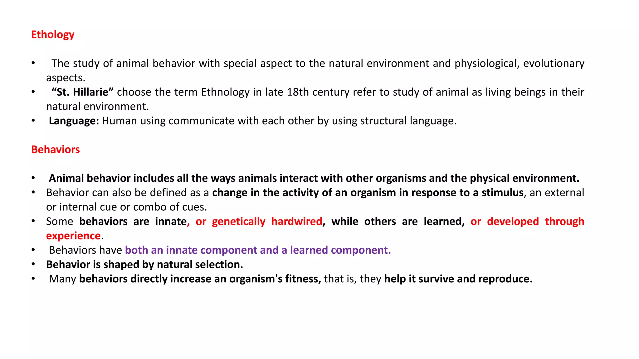 Animal Behaviour | PPTX