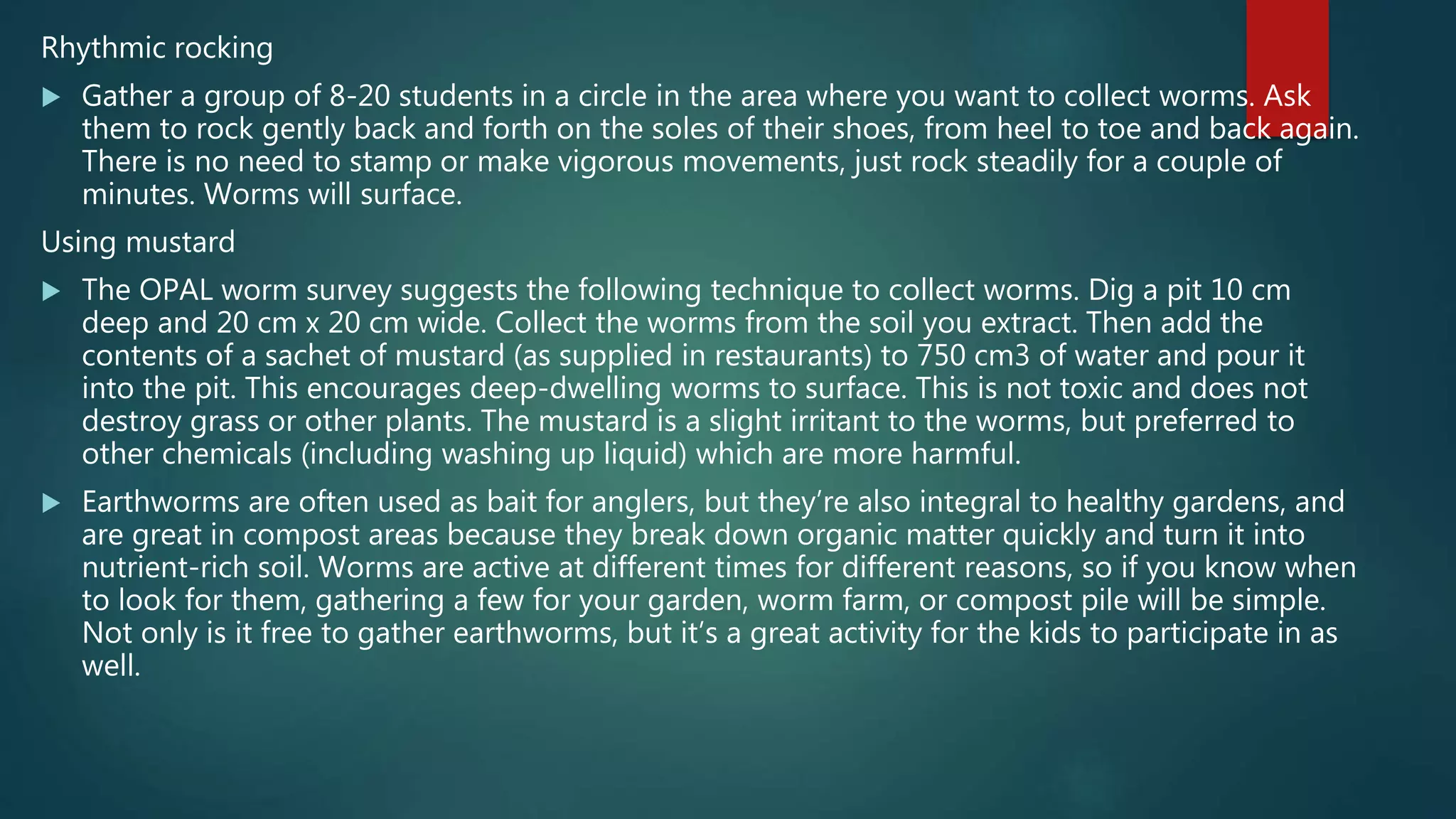 Locomotion of small animals ( earth worm, snails) | PPTX | Gardening ...