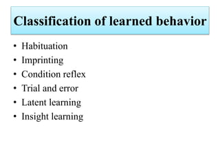 Animal behaviour and types of animal behavior power point presentation ...