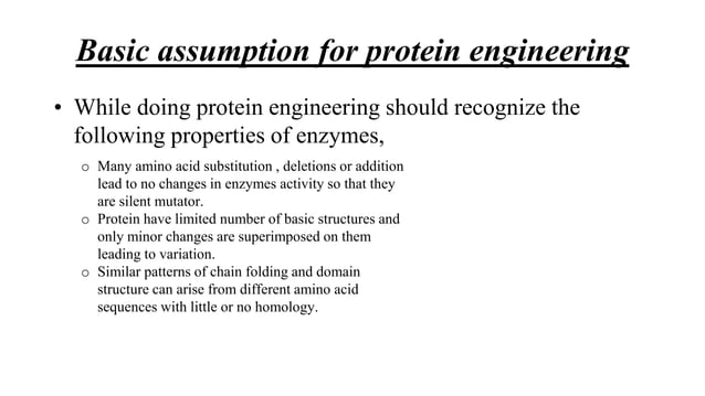 Protein engineering | PPT