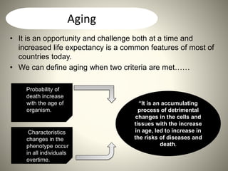 Aging and animal biotechnology | PPTX