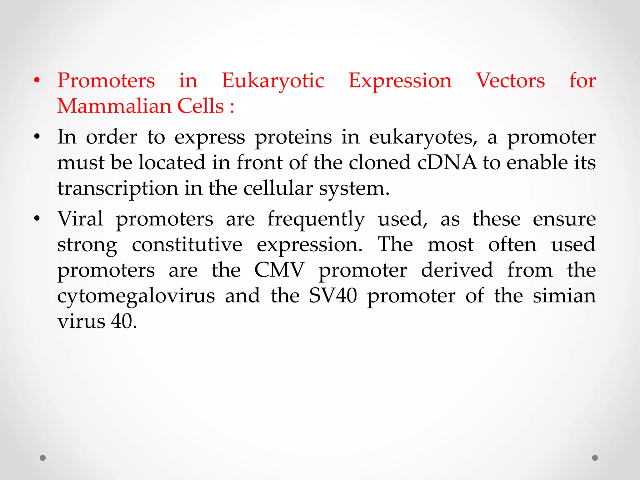 Expression vectors | PPTX