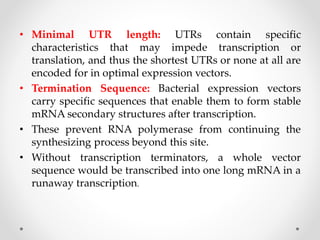 Expression vectors | PPTX