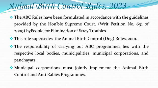 Animal Birth Control Rules, 2023 1.pptx