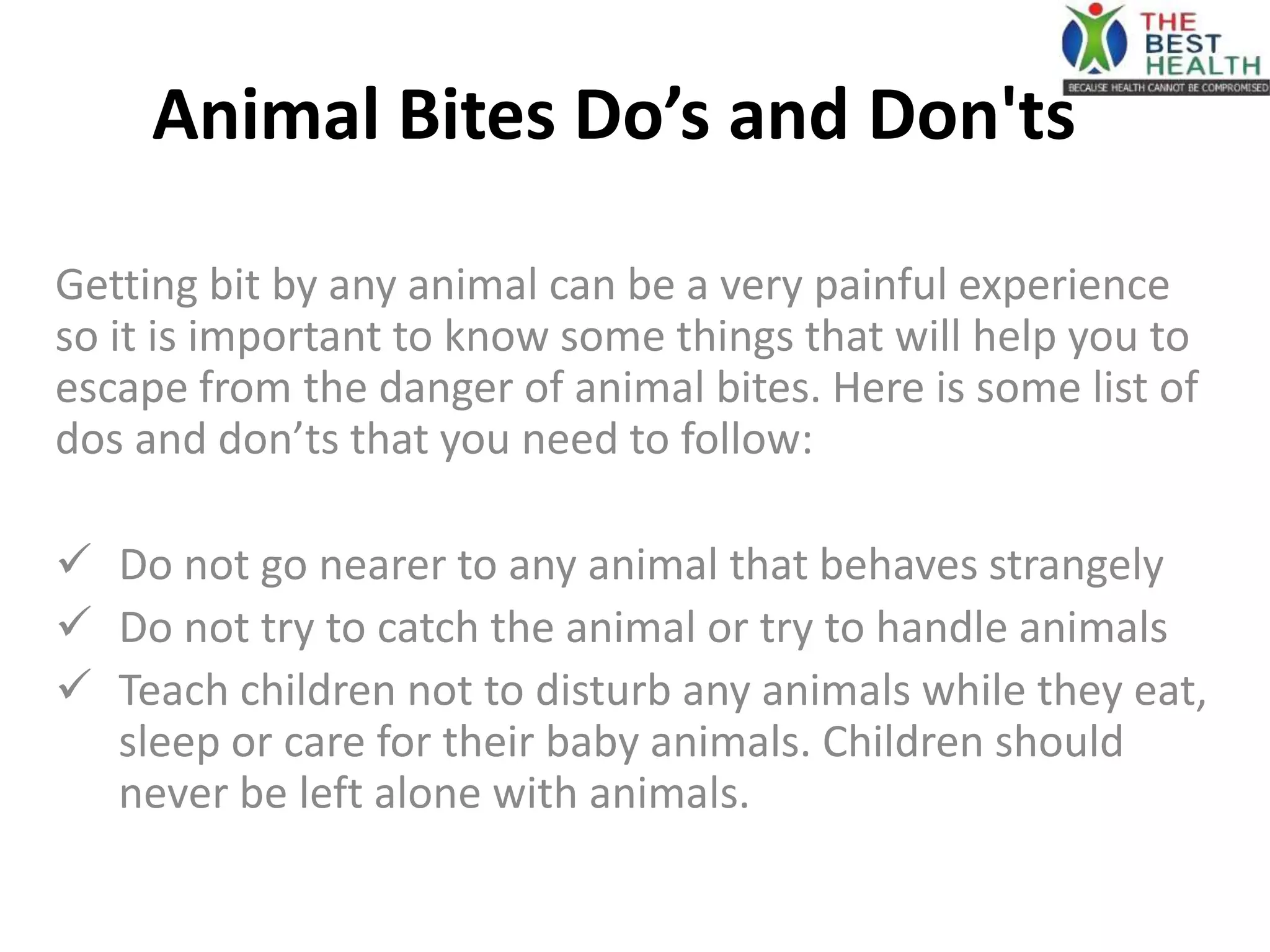 Animal Bites Causes Symptoms Treatment | PPTX