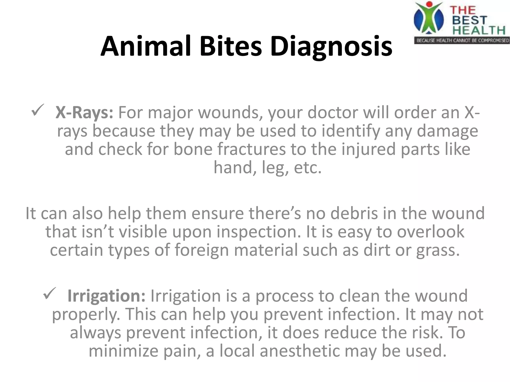Animal Bites Causes Symptoms Treatment | PPTX
