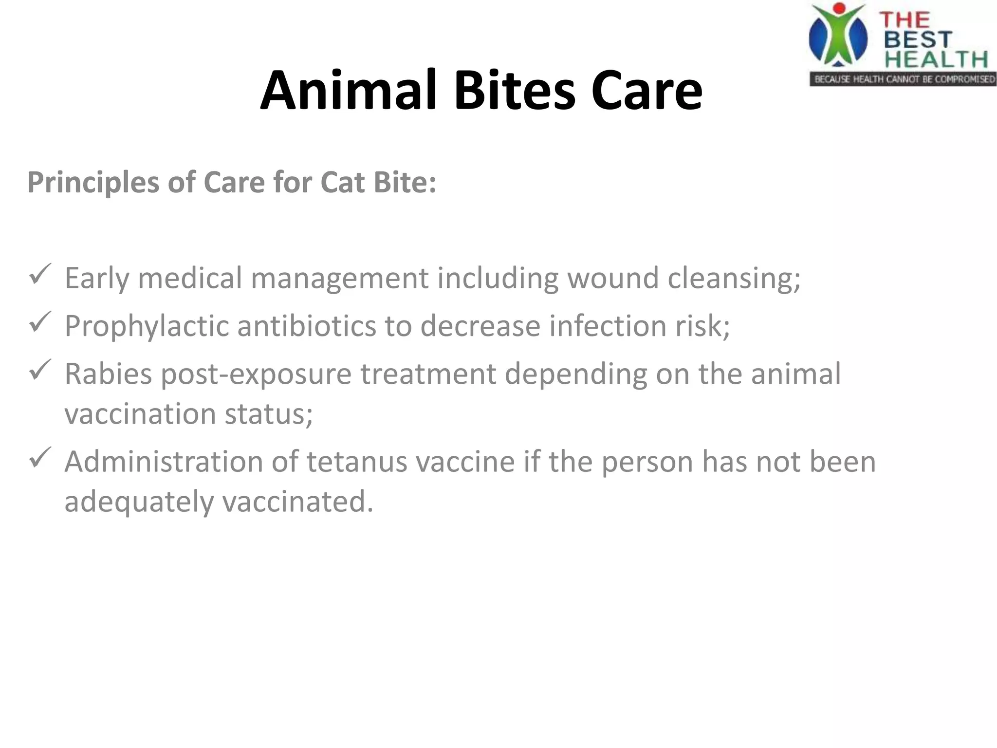 Animal Bites Causes Symptoms Treatment | PPTX