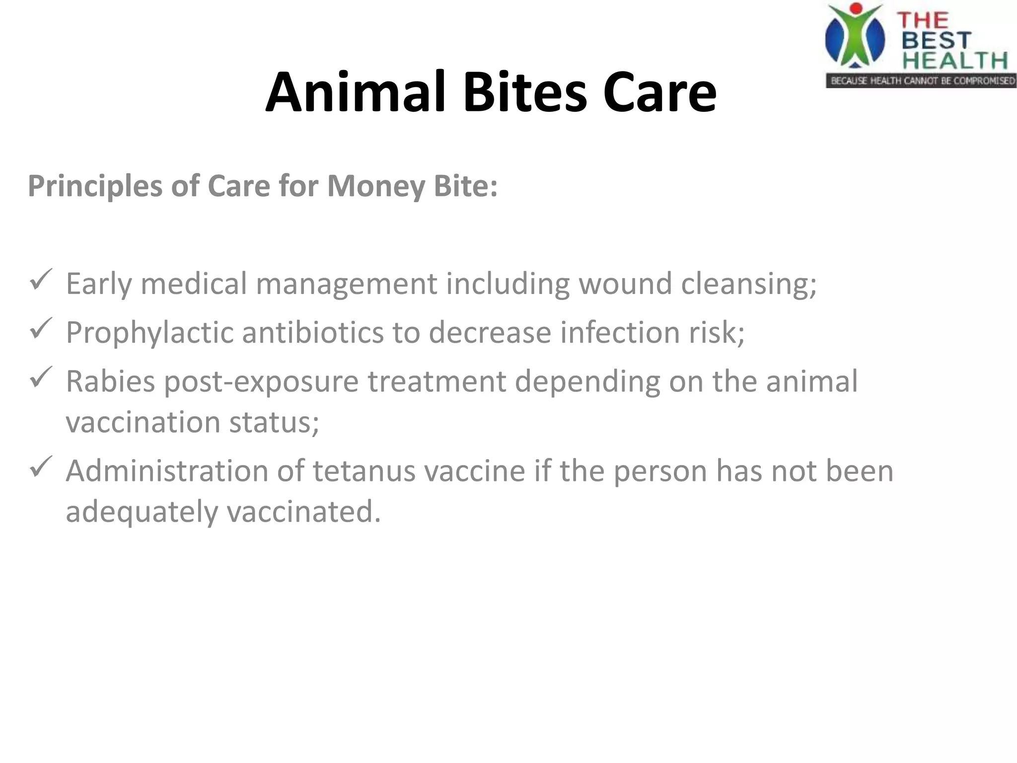 Animal Bites Causes Symptoms Treatment | PPTX