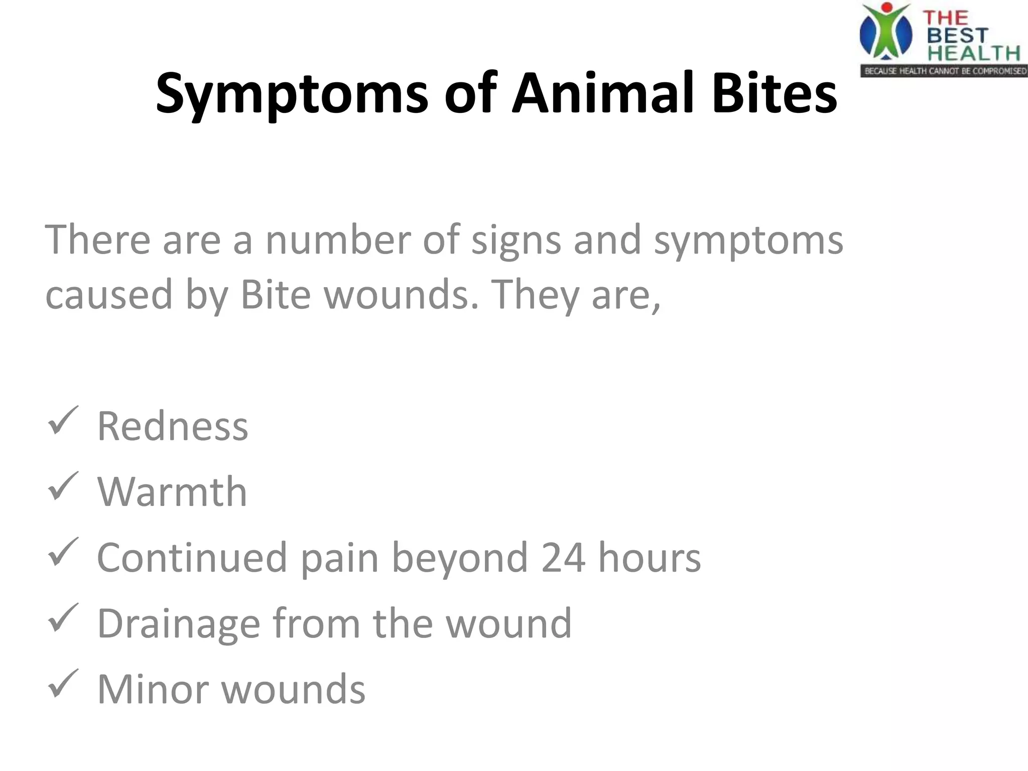 Animal Bites Causes Symptoms Treatment | PPTX