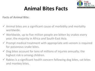 Animal Bites Causes Symptoms Treatment | PPTX