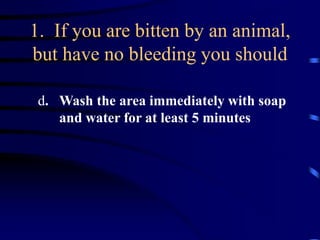 First Aid Procedures and Medical Care for Animal Bites | PPT
