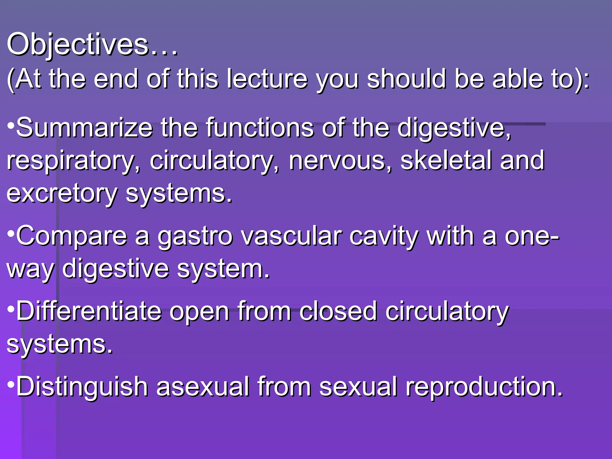 Animal Body Systems revised zzzzzzzzzzzz | PPT