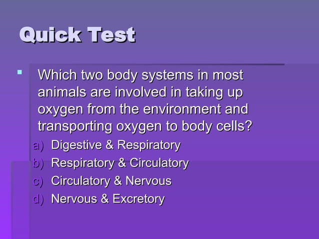 Animal Body Systems revised zzzzzzzzzzzz | PPT