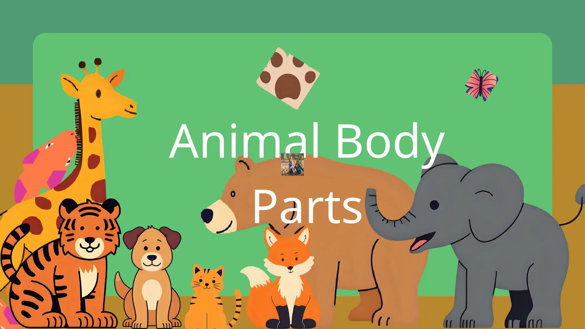 Animal Body parts | talking about the body parts of animal | PPTX