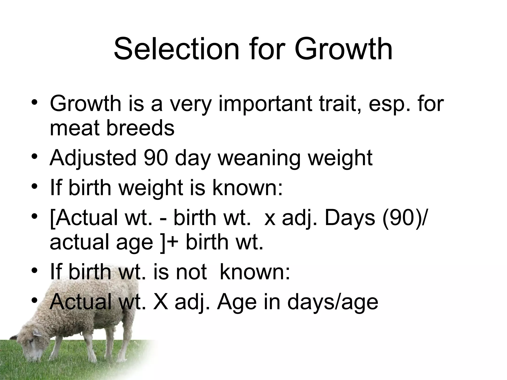 Animal breeding and selection | PPT