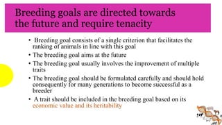 Animal breeding goals | PPTX
