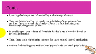 Animal breeding goals | PPTX