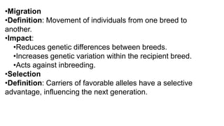 Animal breeding Lecture class note for s. | PPT