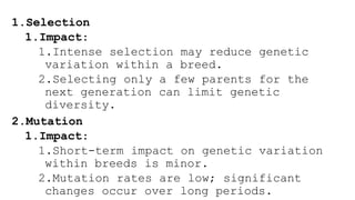 Animal breeding Lecture class note for s. | PPT
