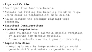 Animal breeding Lecture class note for s. | PPT