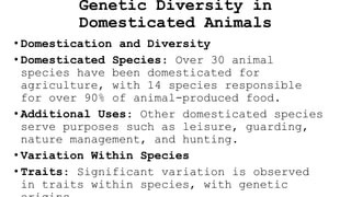 Animal breeding Lecture class note for s. | PPT