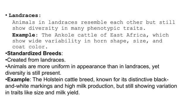 Animal breeding Lecture class note for s. | PPT