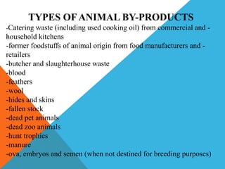 Animal by products | PPTX