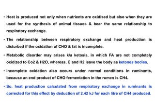 Direct and Indirect Calorimetry, Carbon & Nitrogen Balance Studies | PDF