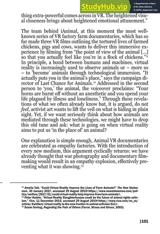 Animal Cameras Virtual Reality And Factory Farming | PDF