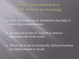 Animal cell culture & its technique & cyropreservation: A review | PPTX