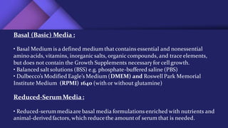 Animal cell culture (Basics) | PDF