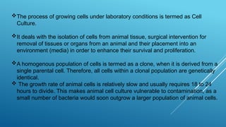 introduction to Animal cell culture.pptx