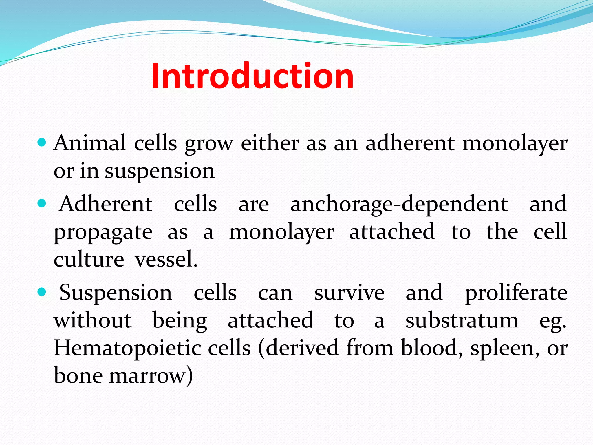 Animal cell culture introduction and equipments | PDF