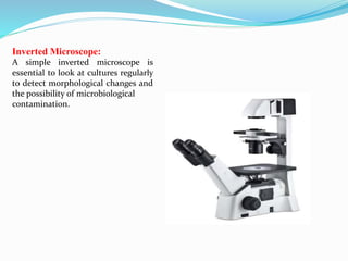Animal cell culture introduction and equipments | PDF