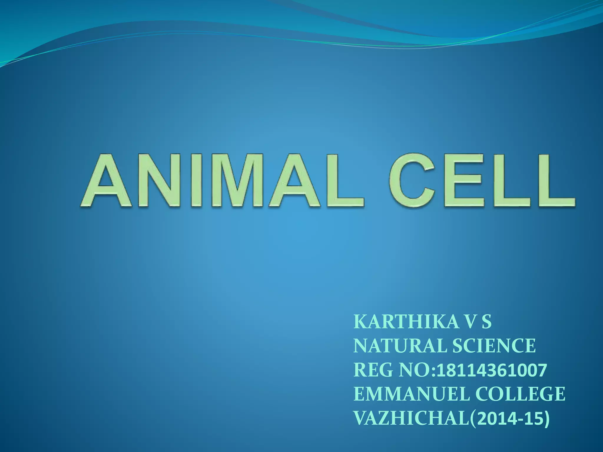 Animal cell | PPT
