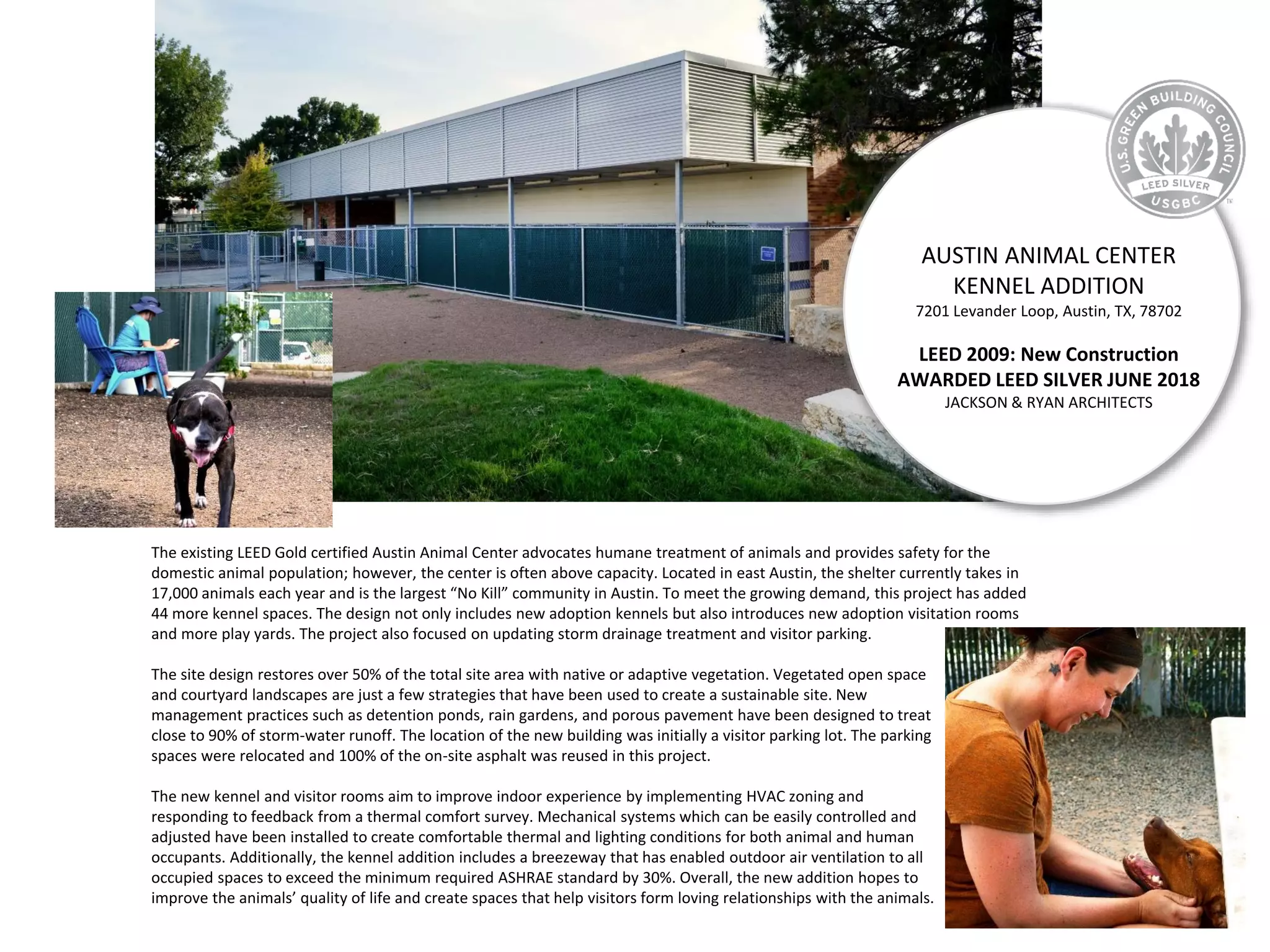 Austin Animal Center Kennel Addition- LEED Profile | PDF