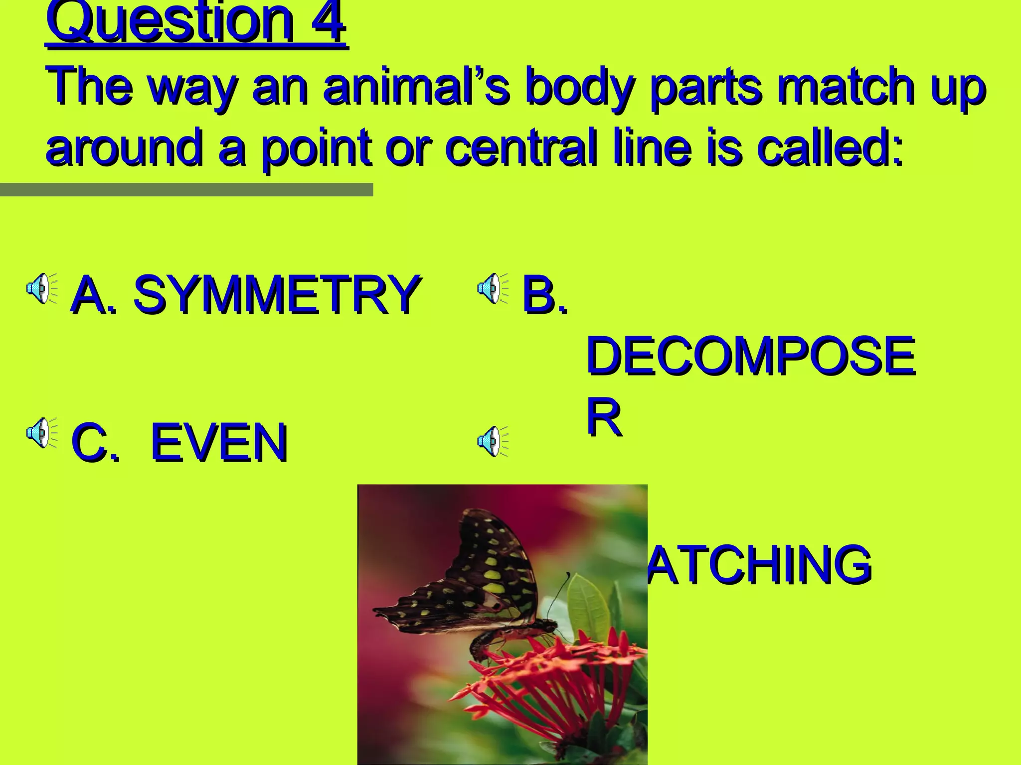 Animal characteristics (science) | PPT