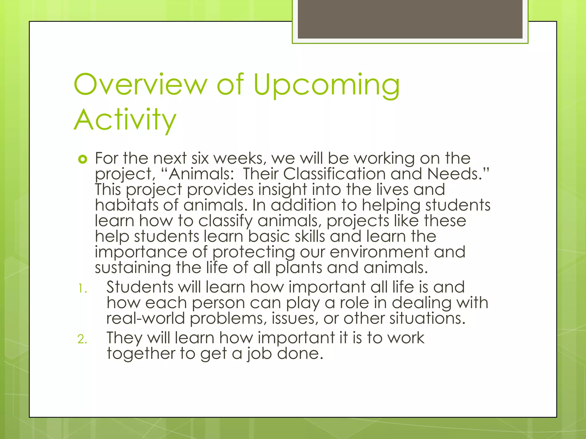 Animal classification | PPTX | Education