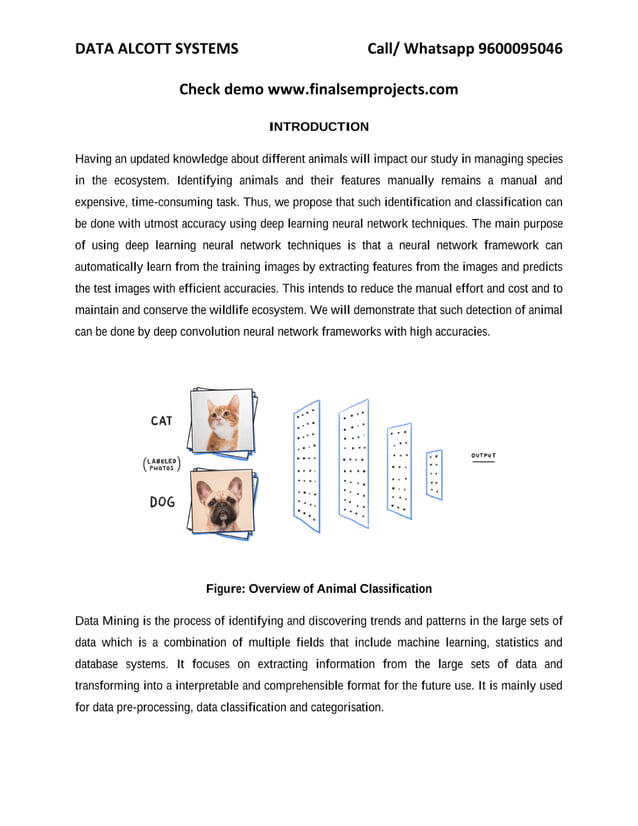Animal classification using cnn and faster rcnn algorithm | PDF