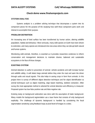 Animal classification using cnn and faster rcnn algorithm | PDF