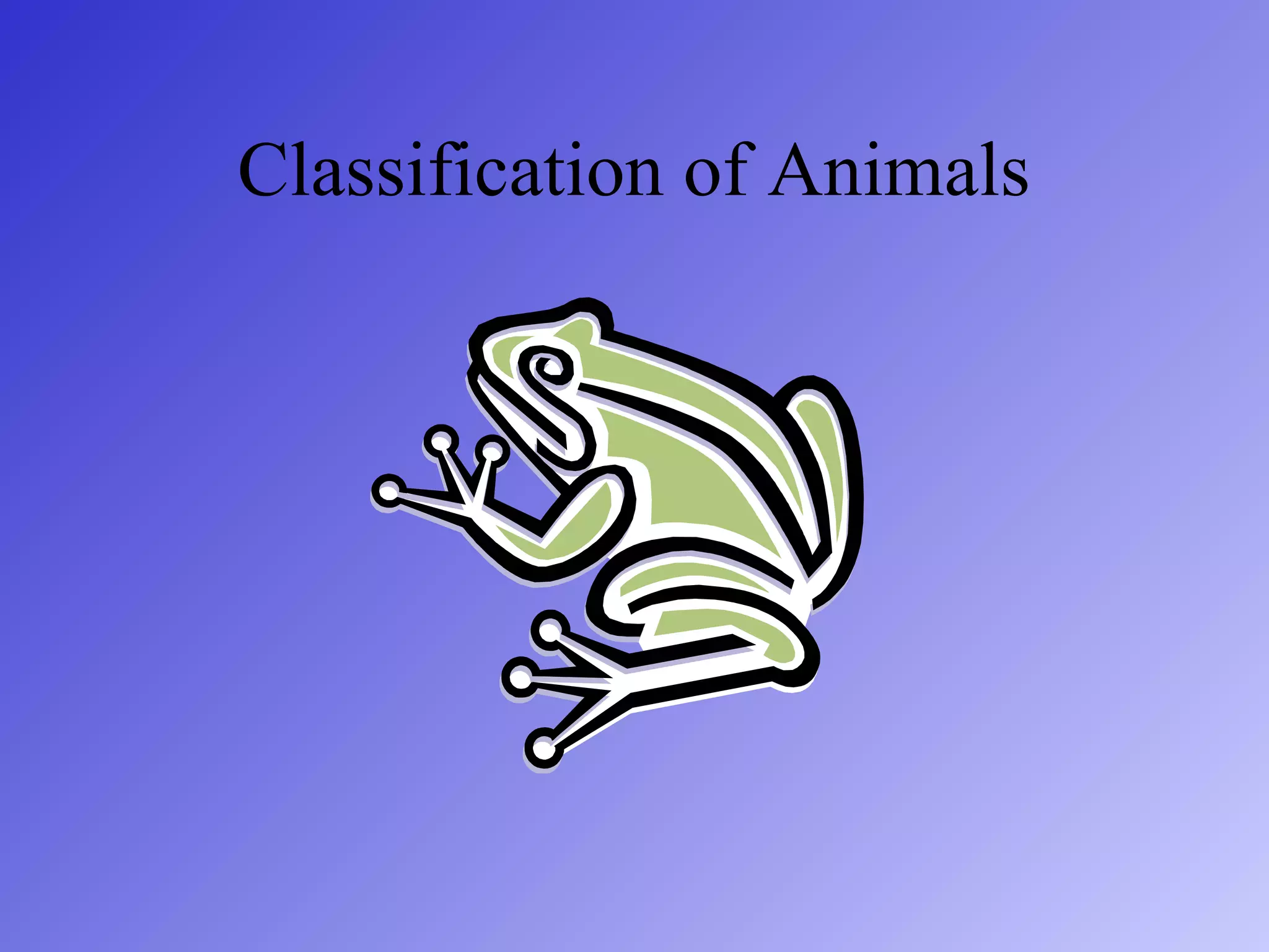 Animal classification vertebrates 5th grade | PPT