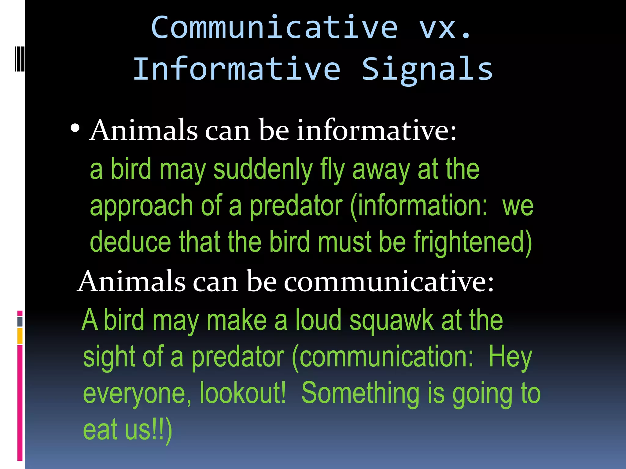 Animal communication and human language | PPTX