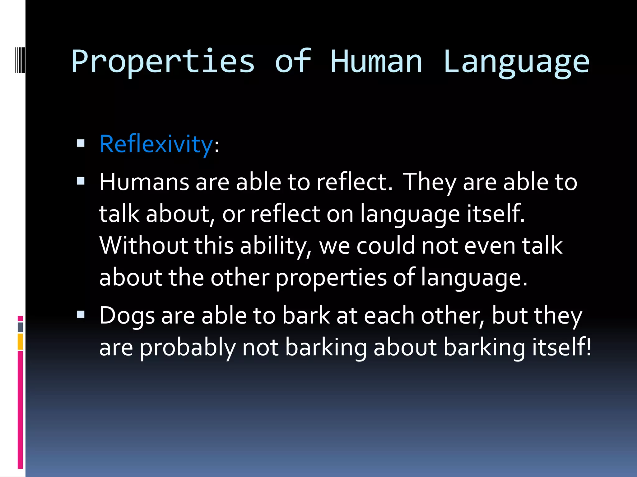 Animal communication and human language | PPTX