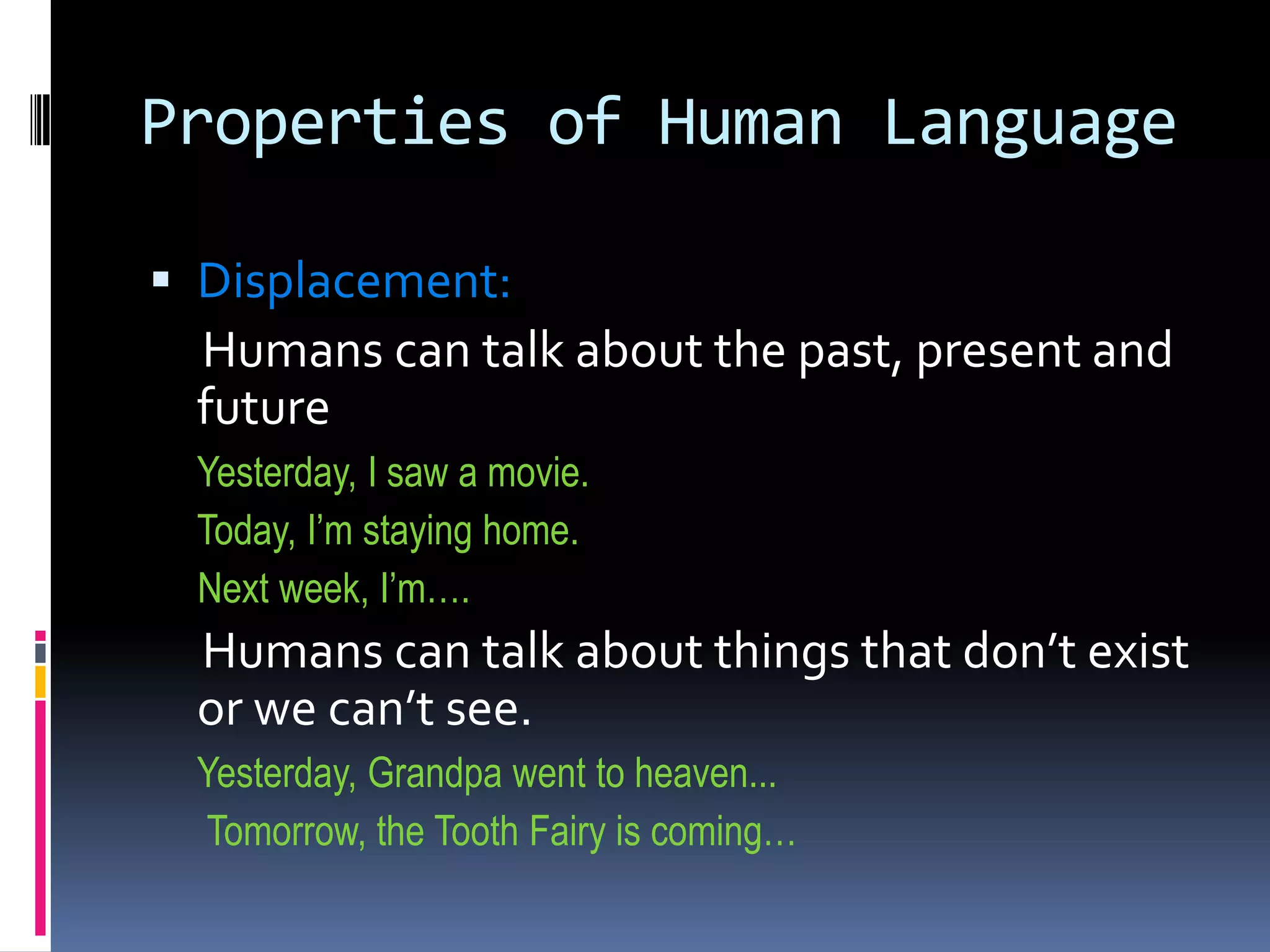 Animal communication and human language | PPTX