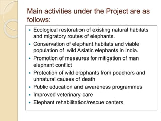 Animal conservation projects in india | PPT