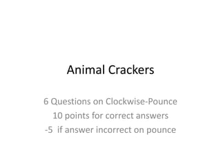 Animal crackers | PPT