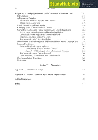 Animal Cruelty A Multidisciplinary Approach To Understanding | PDF